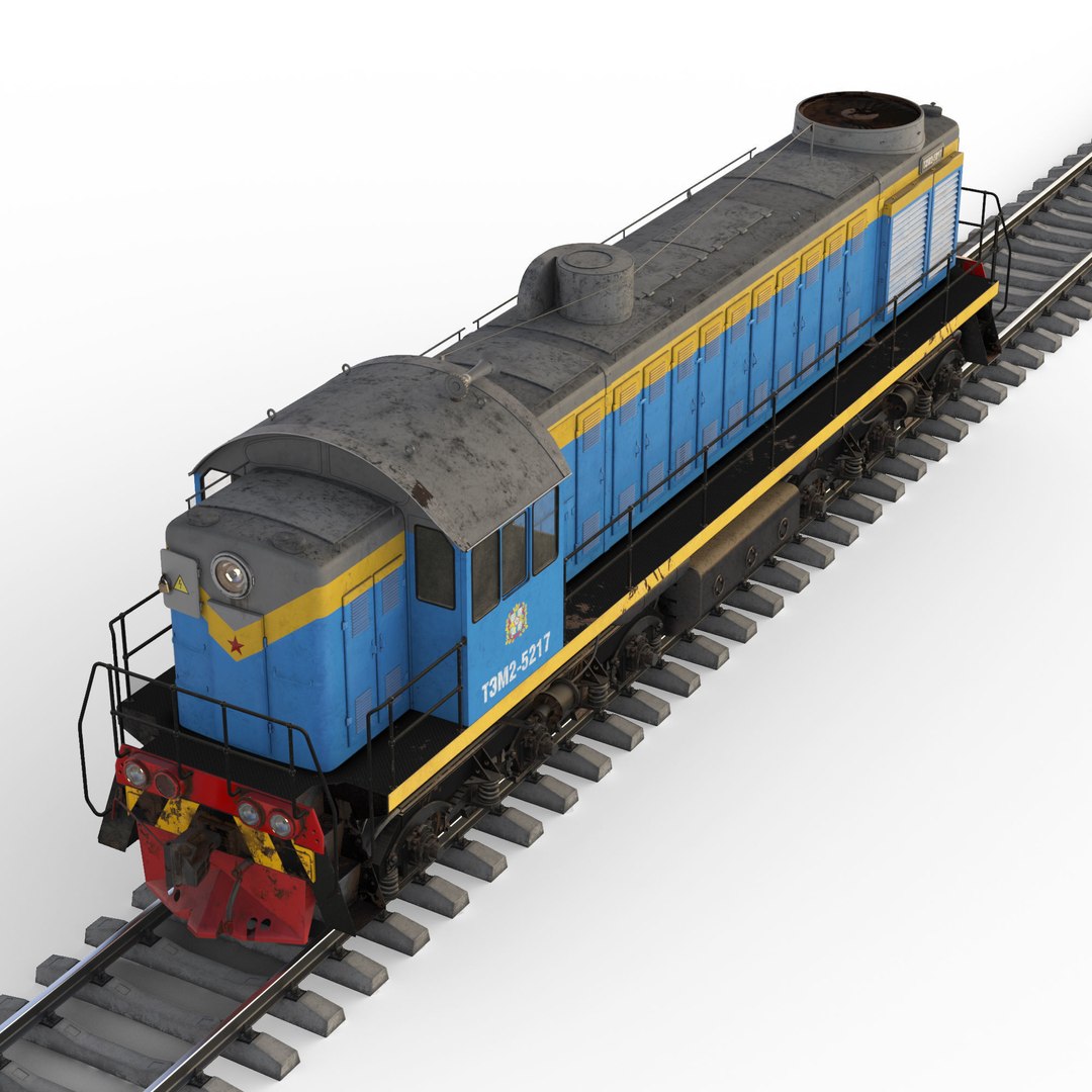 3D Soviet Diesel Locomotive Tem-2 Model - TurboSquid 1368829