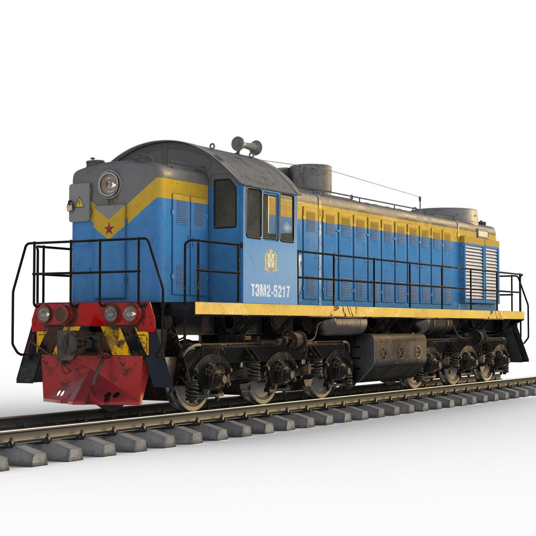 3D Soviet Diesel Locomotive Tem-2 Model - TurboSquid 1368829