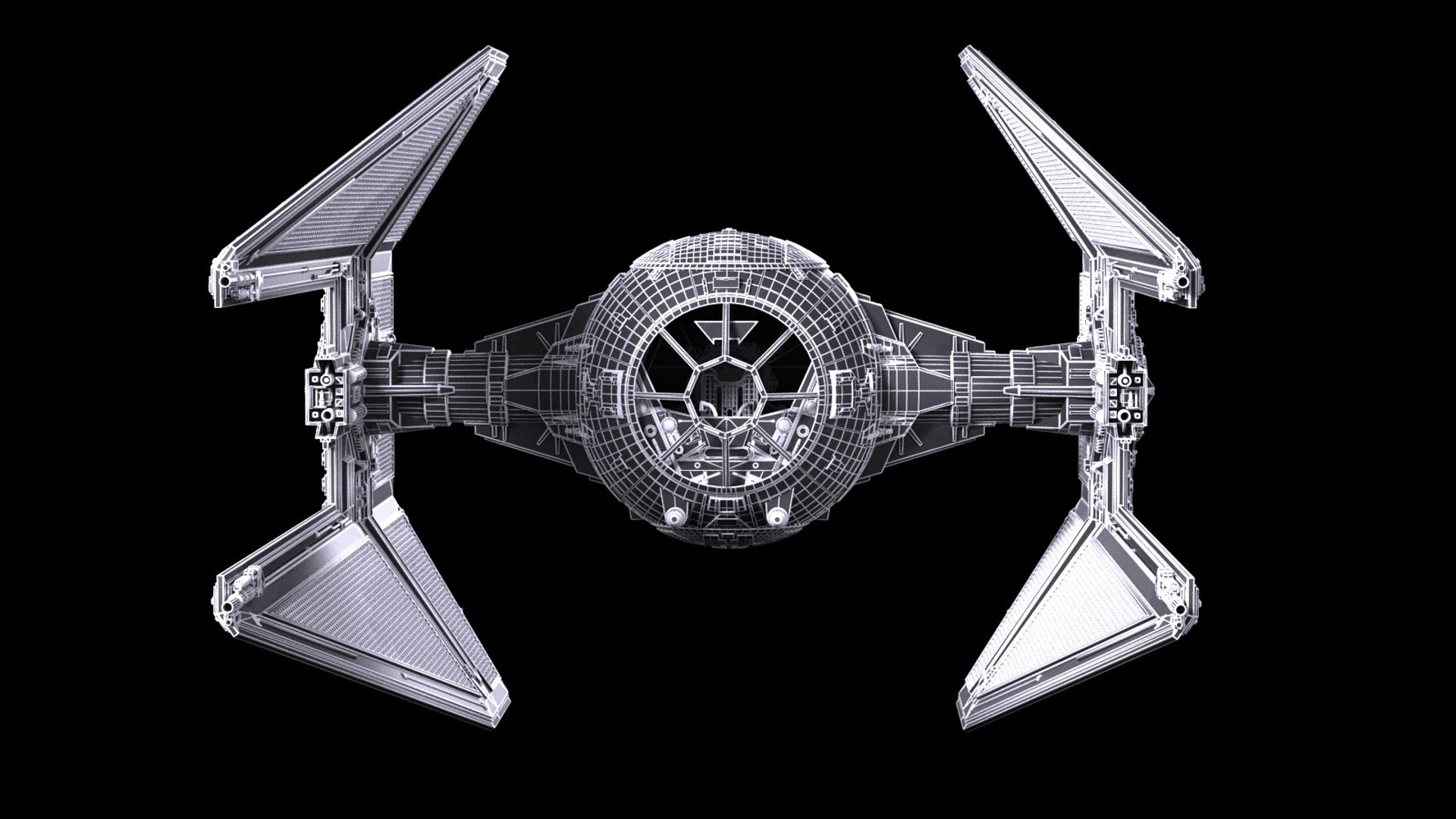 Tie Interceptor 3d C4d