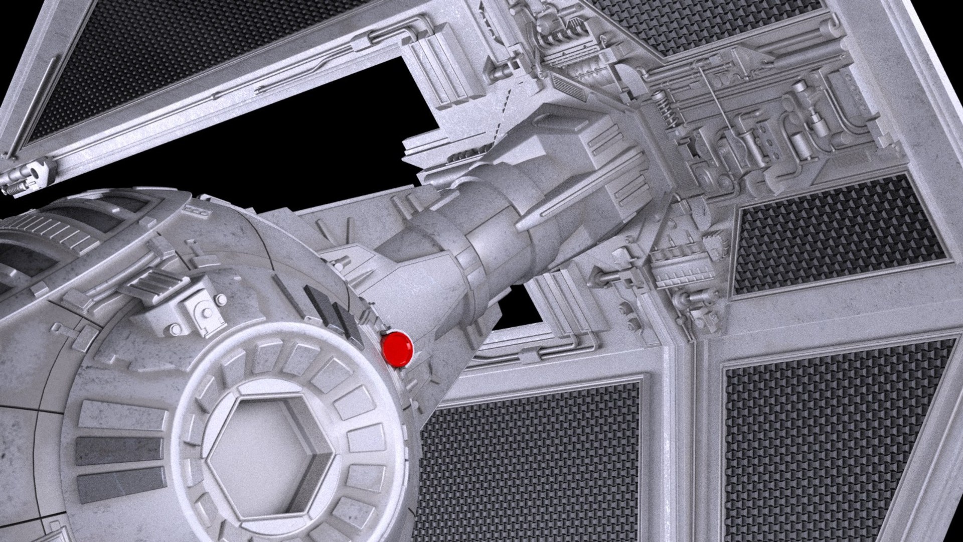 Tie Interceptor 3d C4d