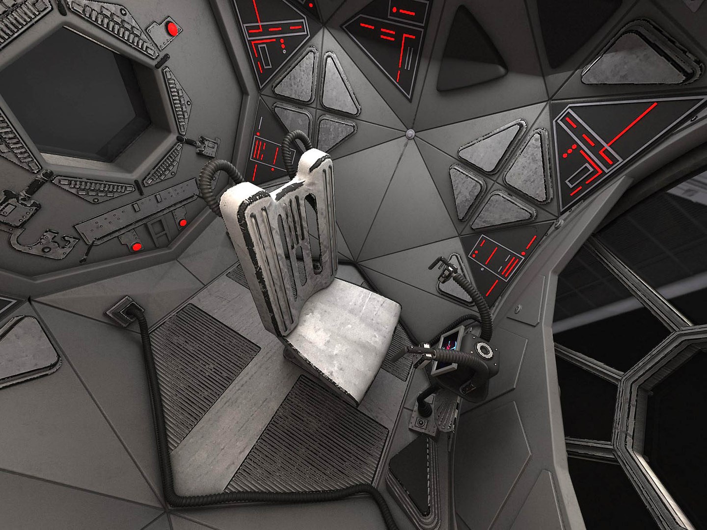 Tie Interceptor 3d C4d