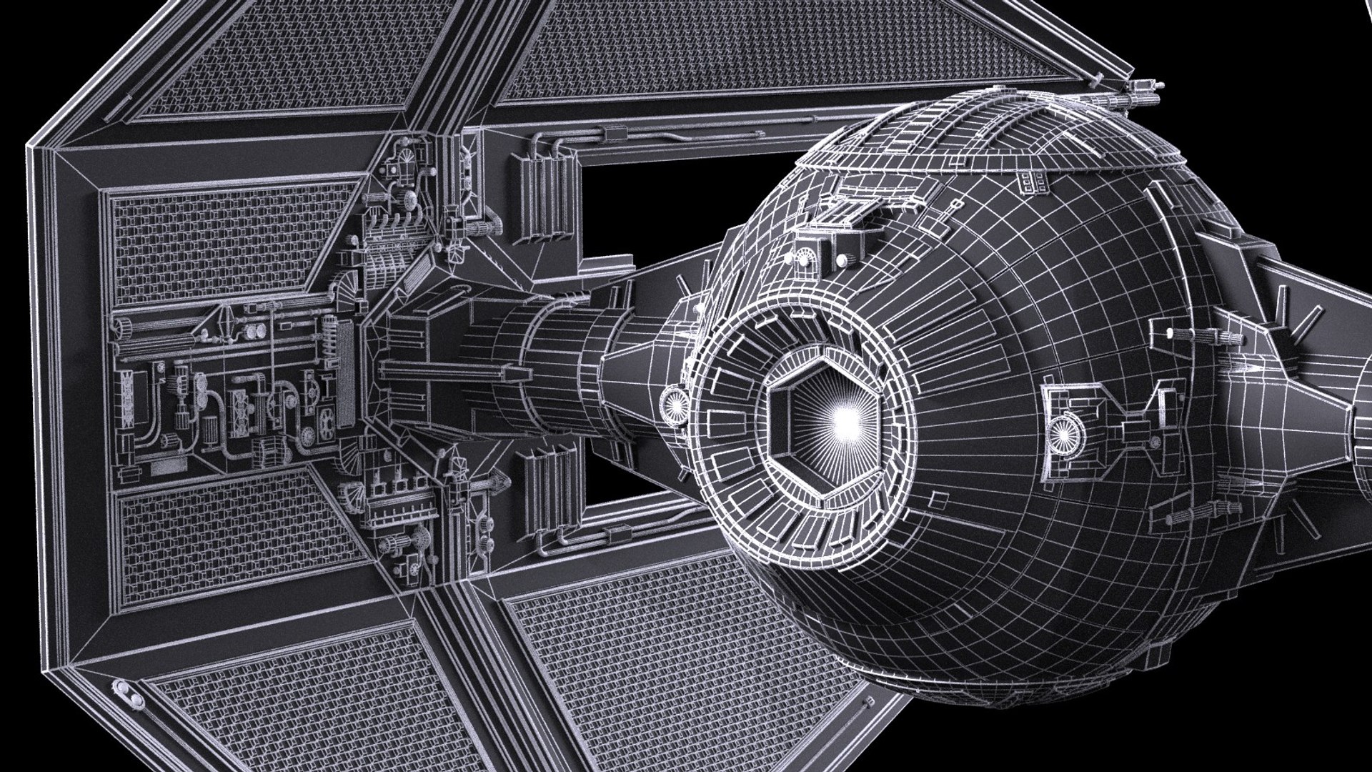 Tie Interceptor 3d C4d