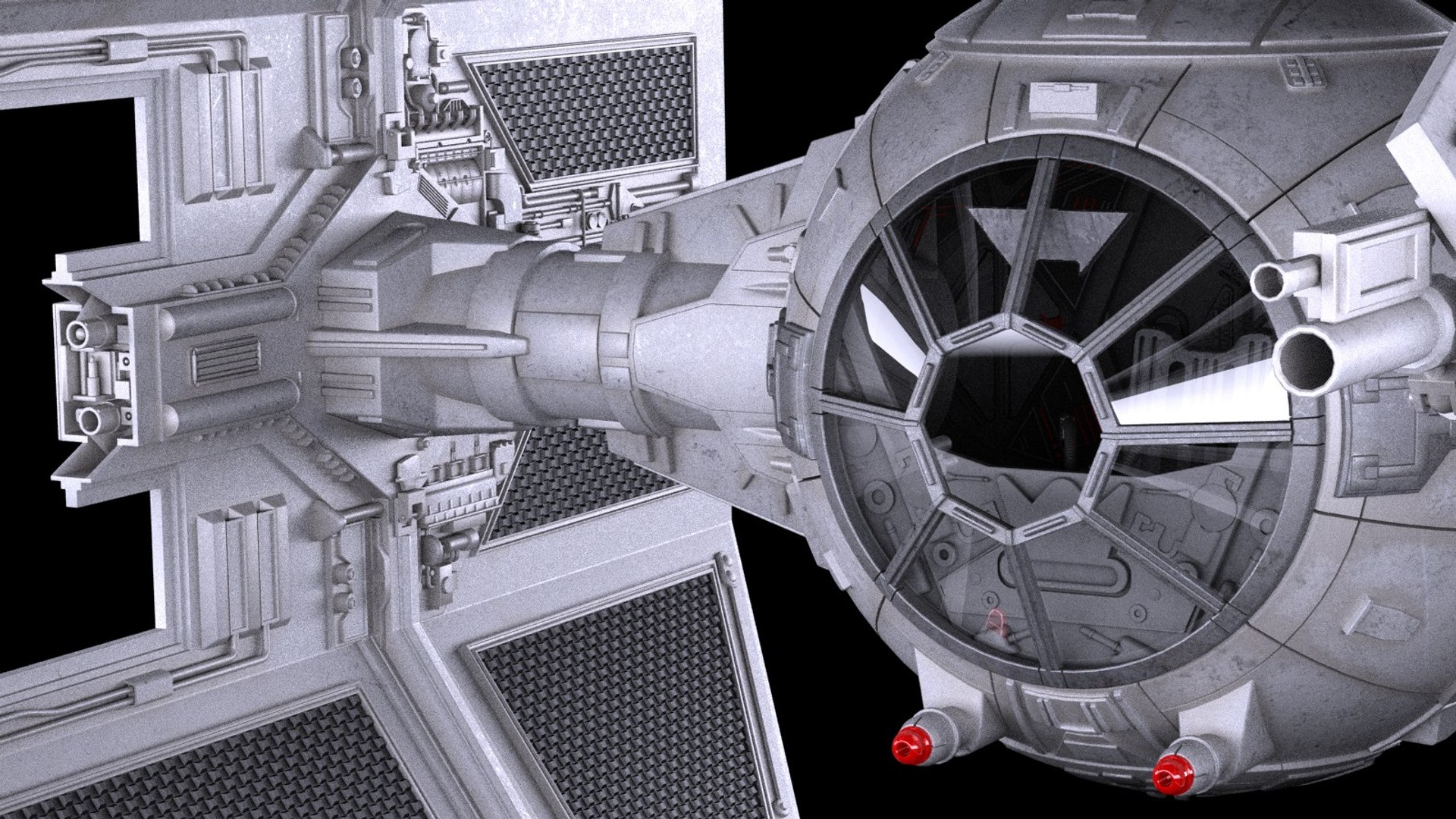 Tie Interceptor 3d C4d