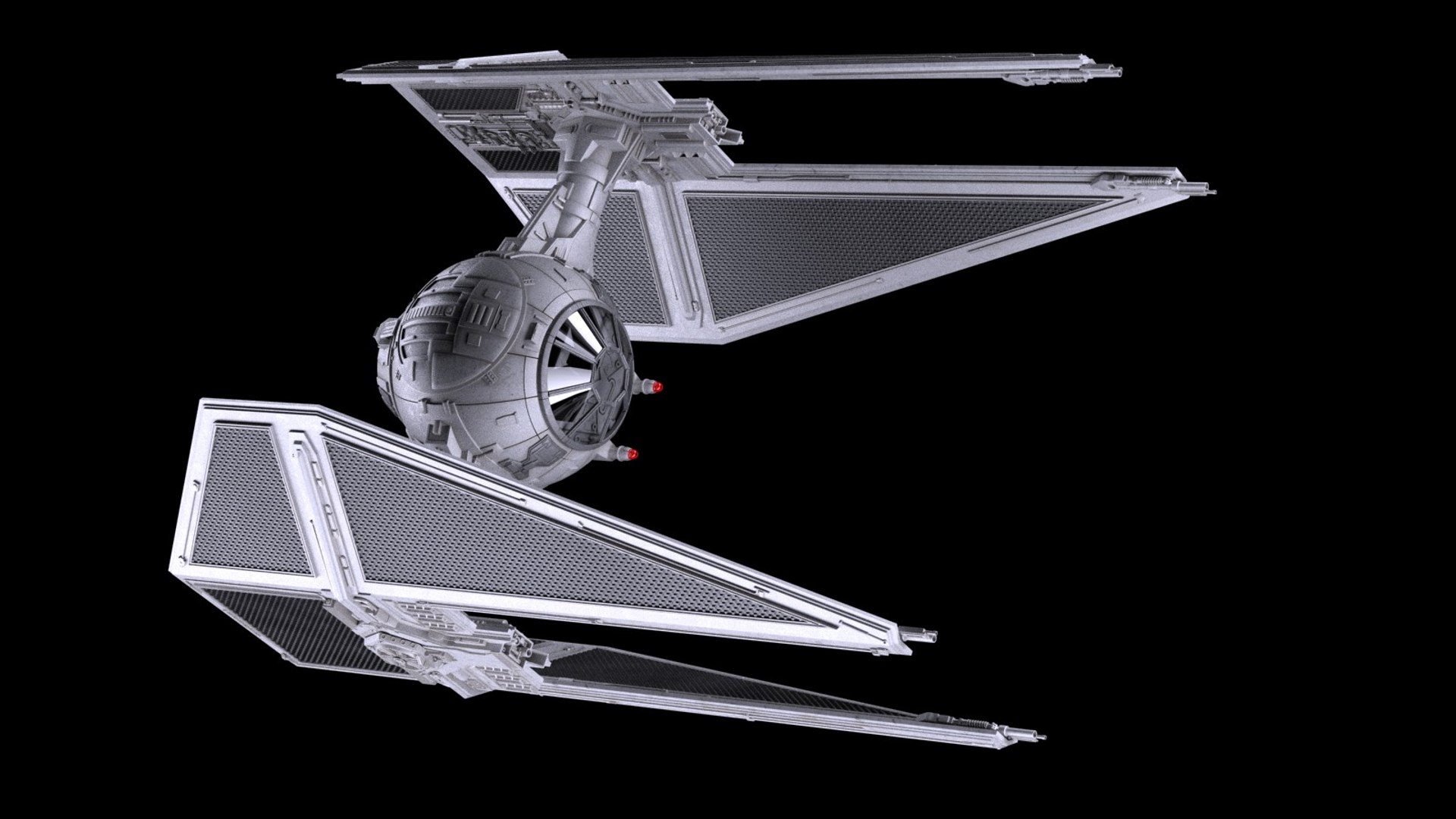 Tie Interceptor 3d C4d