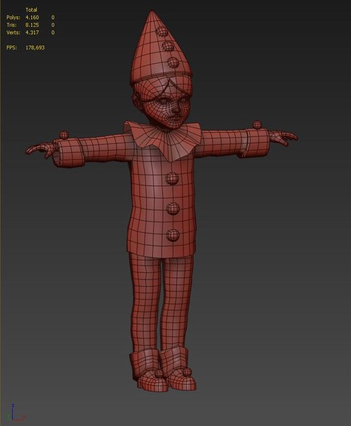 steampunk characters pack 3d model