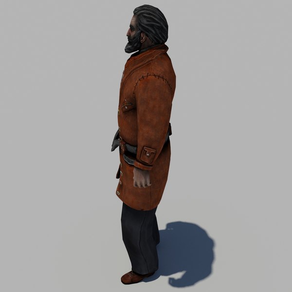steampunk characters pack 3d model