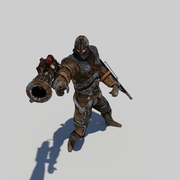 steampunk characters pack 3d model