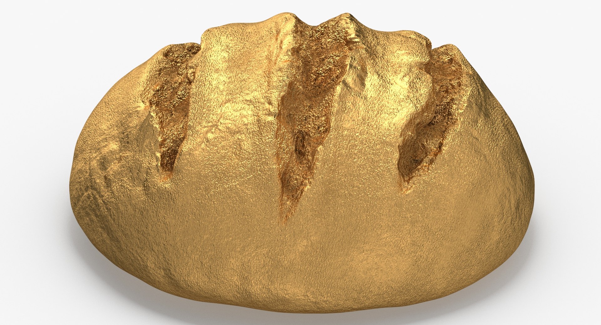 3D Model Bread Loaves Silver And Gold Collection 01 - 2 Models ...