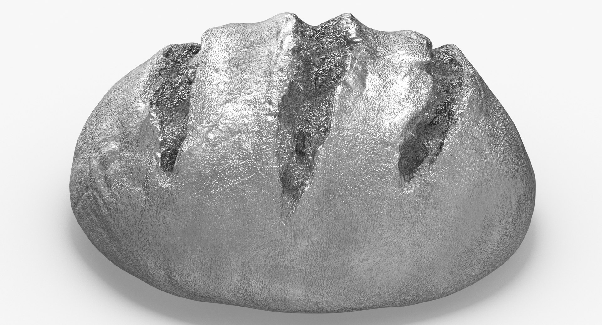 3D Model Bread Loaves Silver And Gold Collection 01 - 2 Models ...