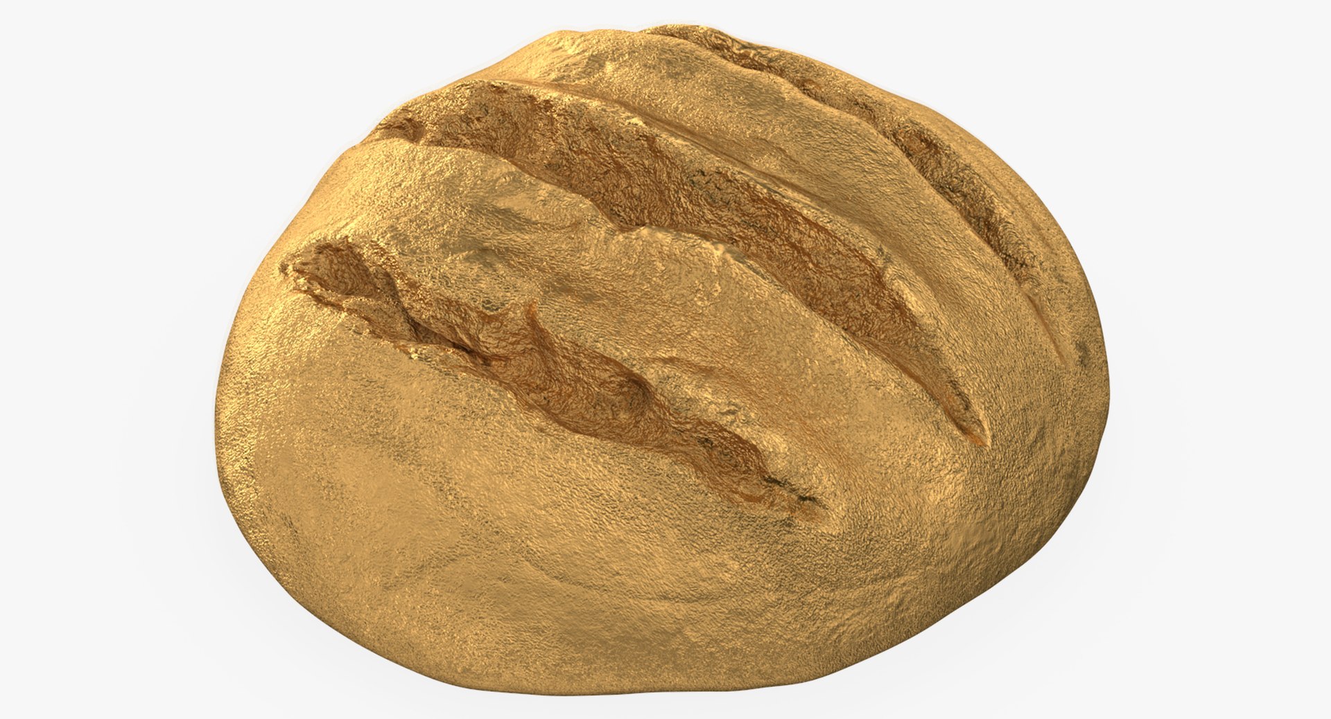 3D Model Bread Loaves Silver And Gold Collection 01 - 2 Models ...