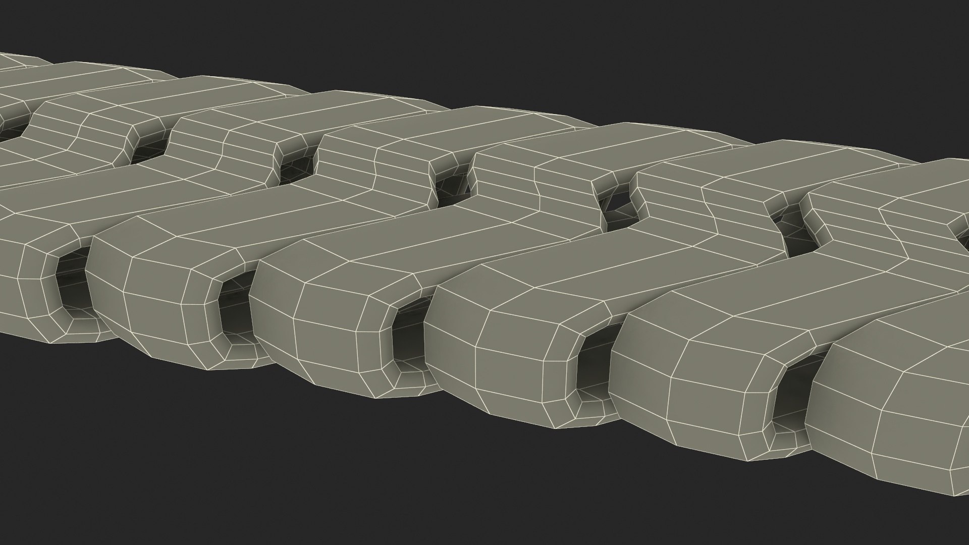 3D Golden Herringbone Chain - TurboSquid 2243122