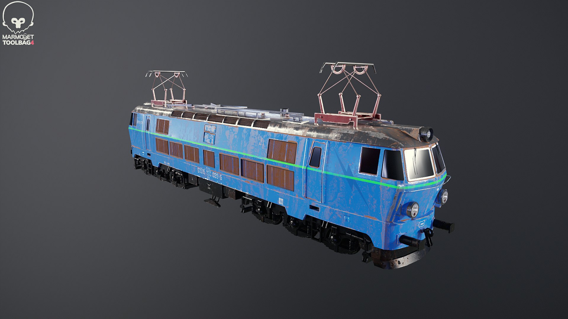 3D Electric Locomotive ET-22 Old Model - TurboSquid 2219157