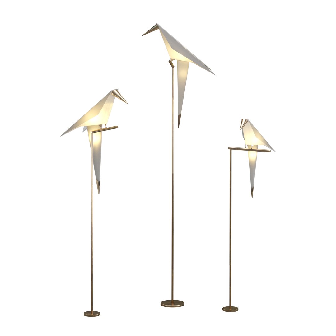 3D Origami Bird Lamp Model - TurboSquid 2017095