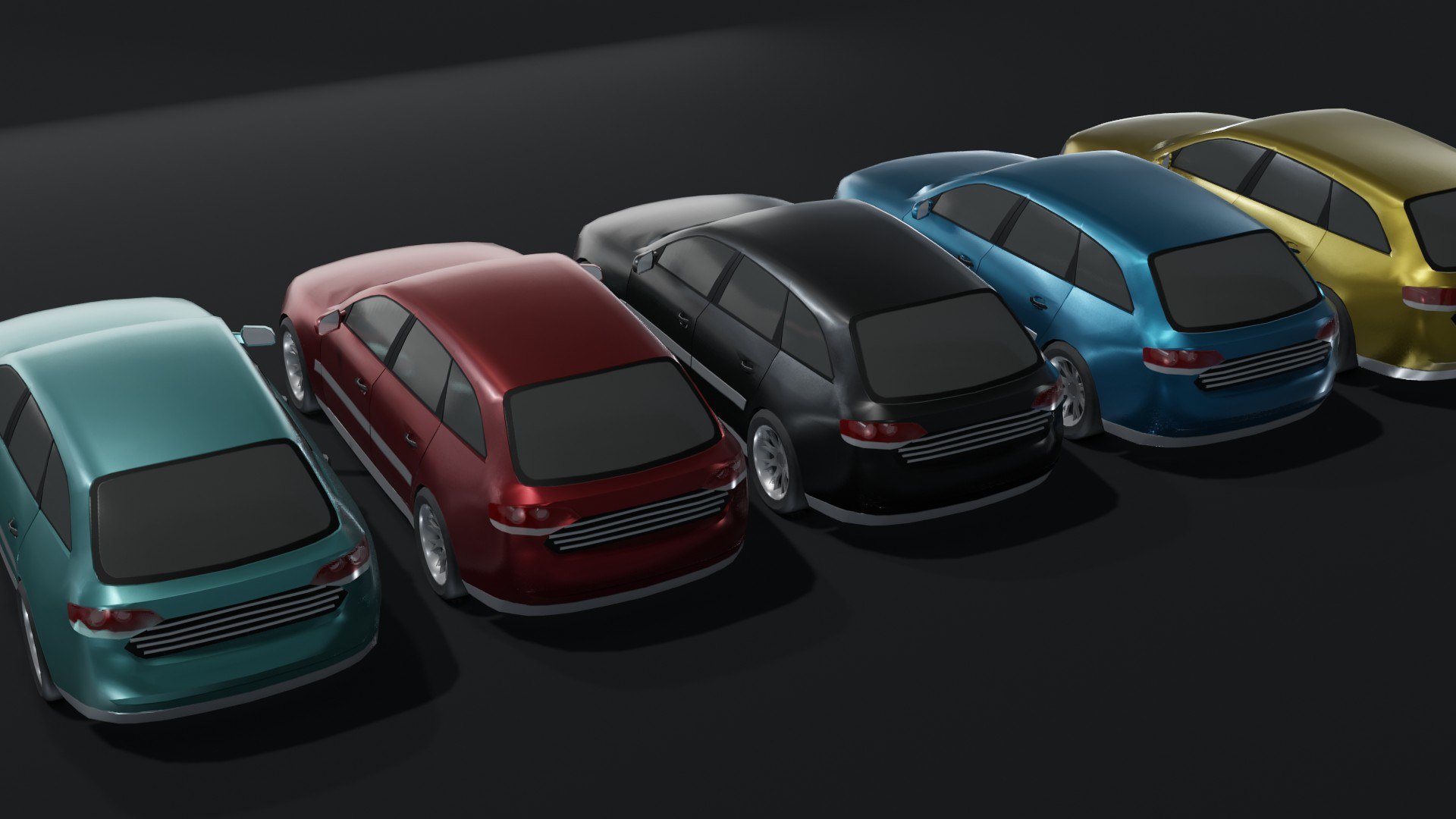 Station wagon car generic 3D - TurboSquid 1572421