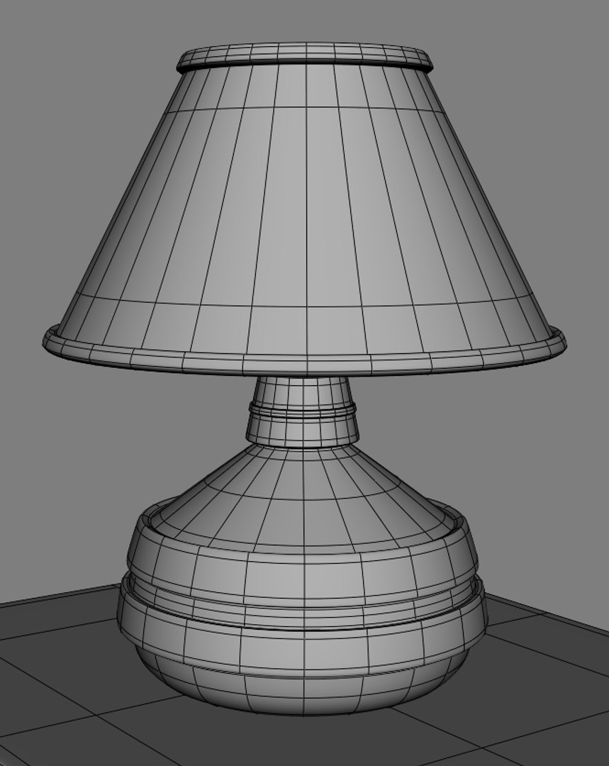 3d max table lamp book