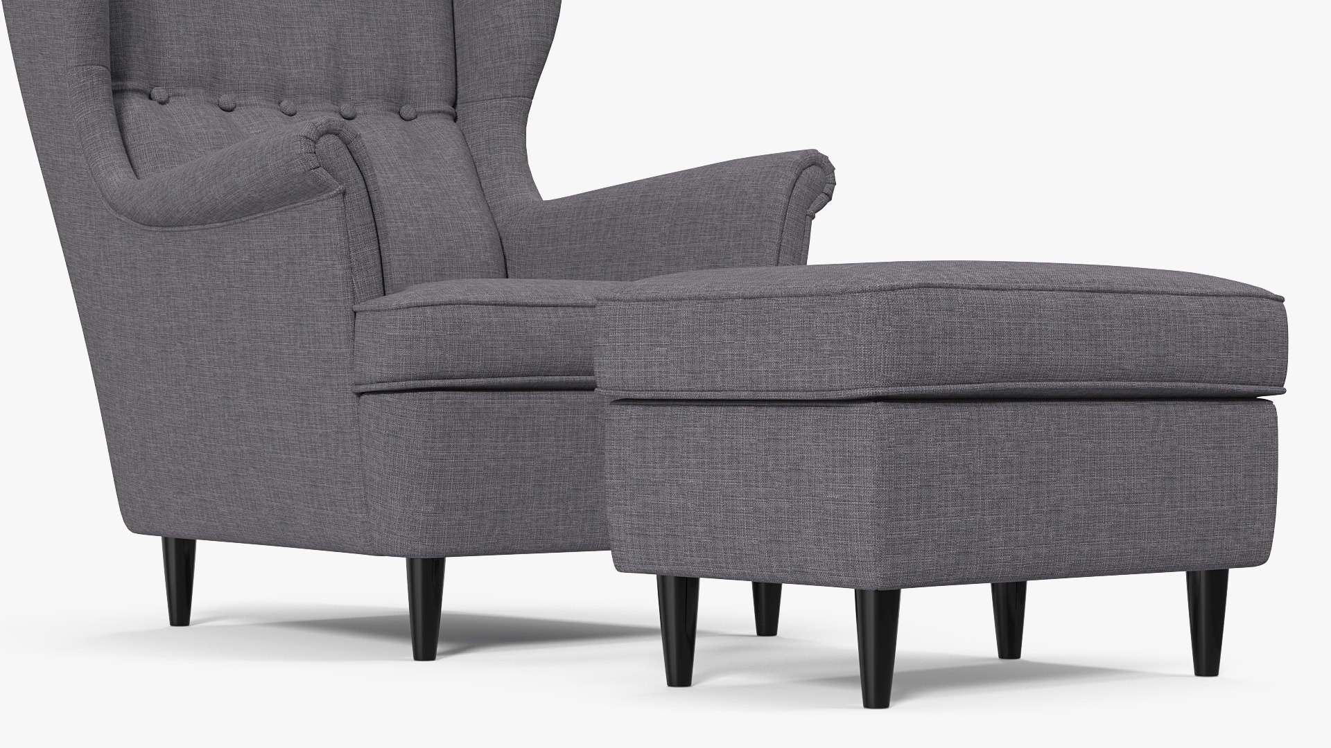 3D chair puff wing strandmon model - TurboSquid 1583794