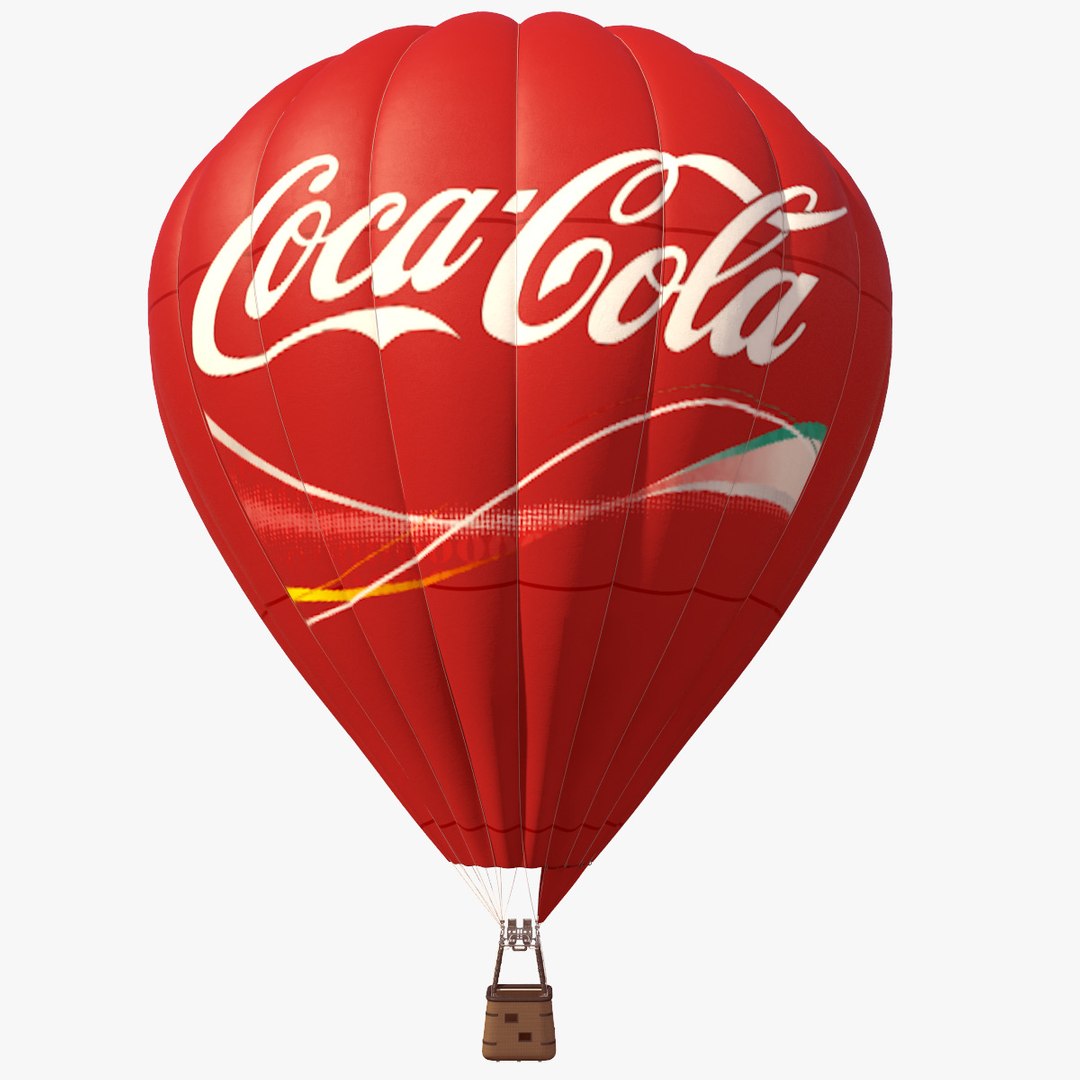 Air Baloon Coca Cola 3d Model