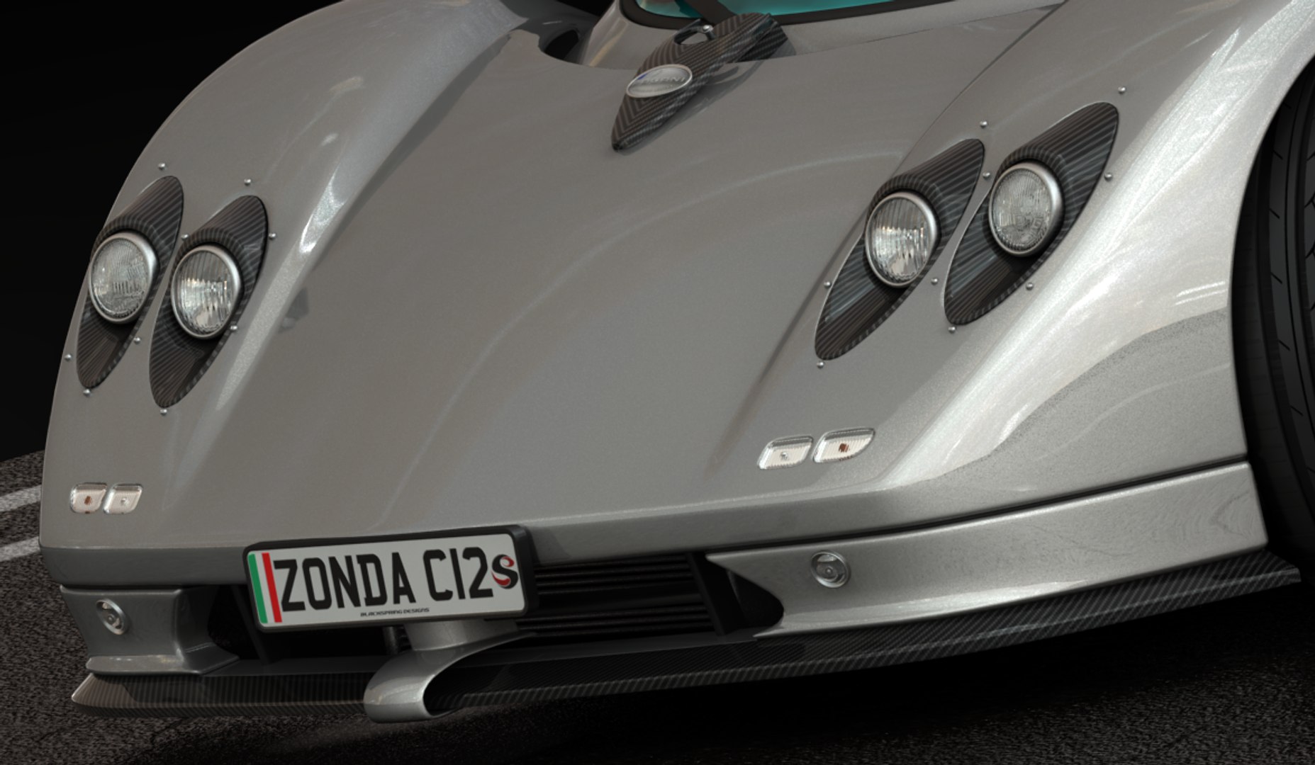 3d max pagani zonda c12 2000