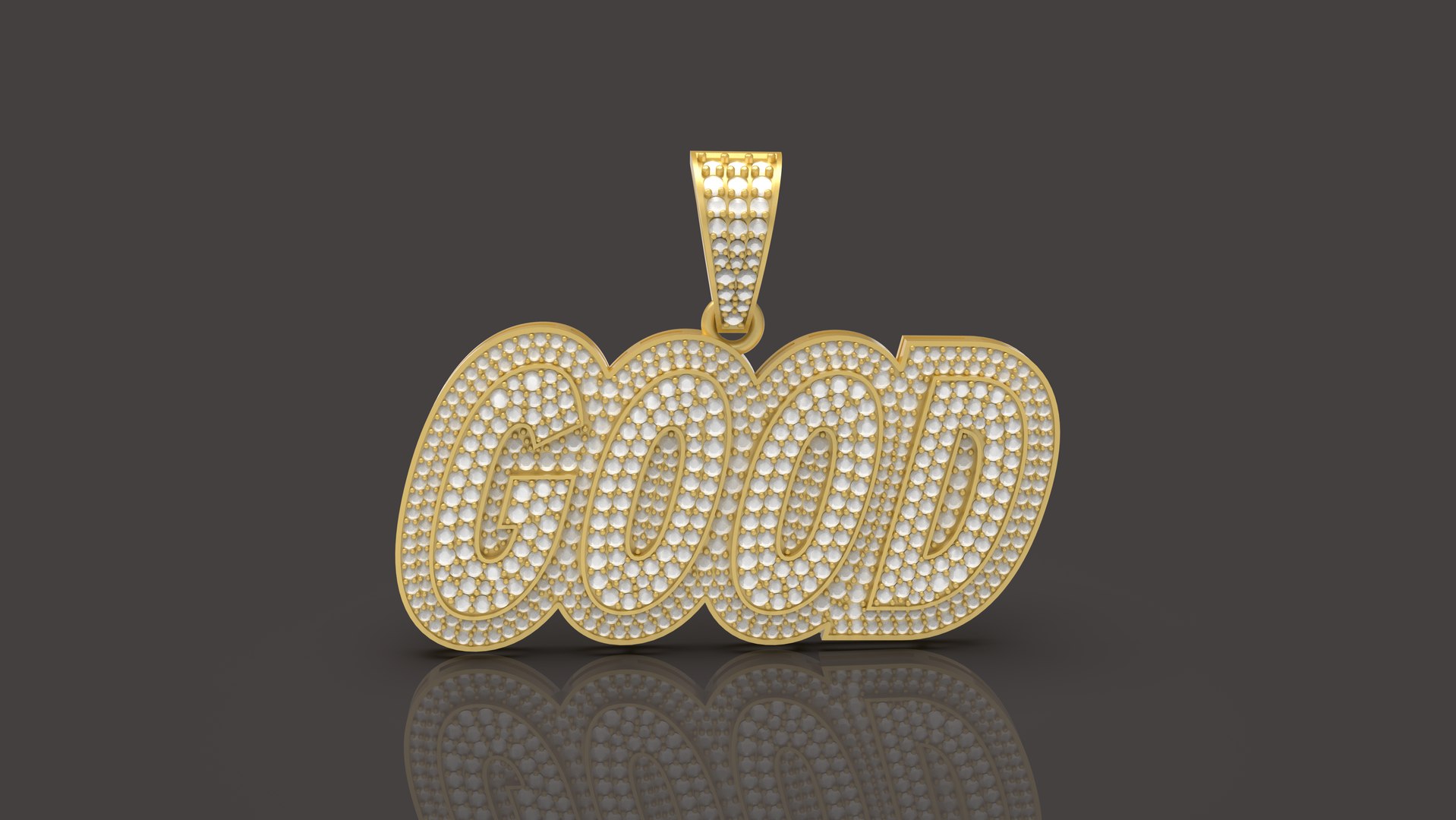 Diamond Good Pendant - 0066 3D Model - TurboSquid 2344948