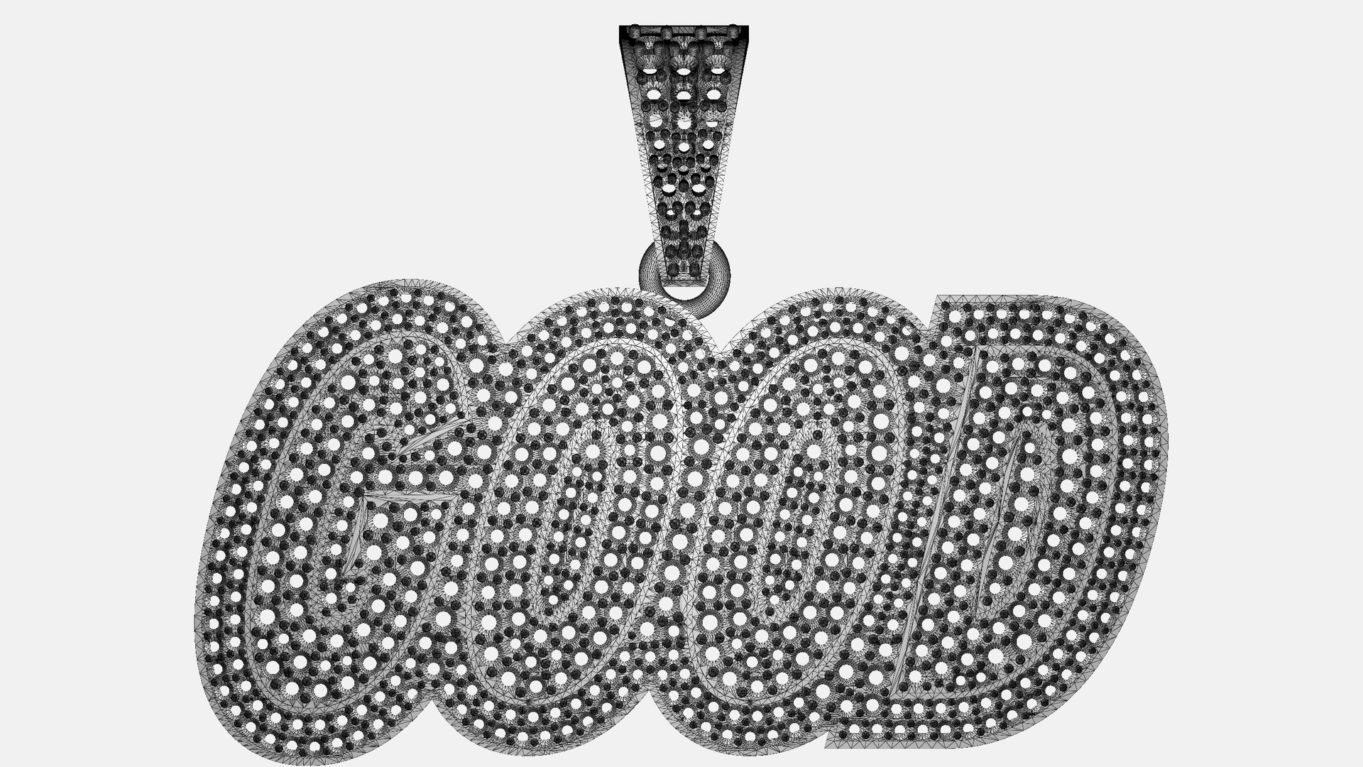 Diamond Good Pendant - 0066 3D Model - TurboSquid 2344948