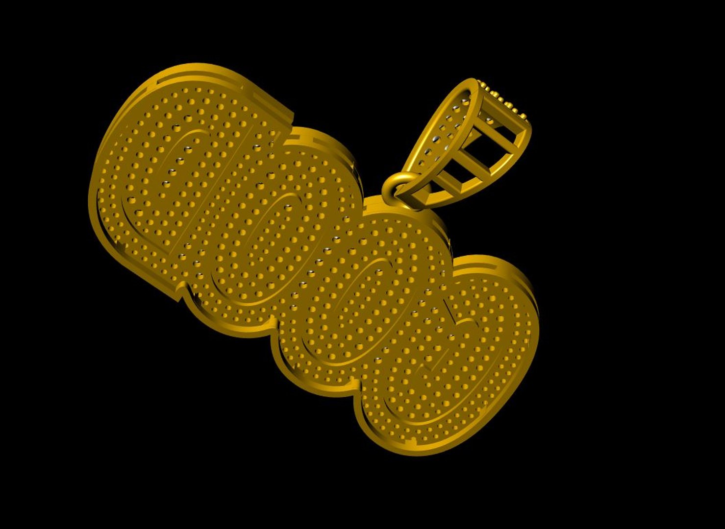 Diamond Good Pendant - 0066 3D Model - TurboSquid 2344948