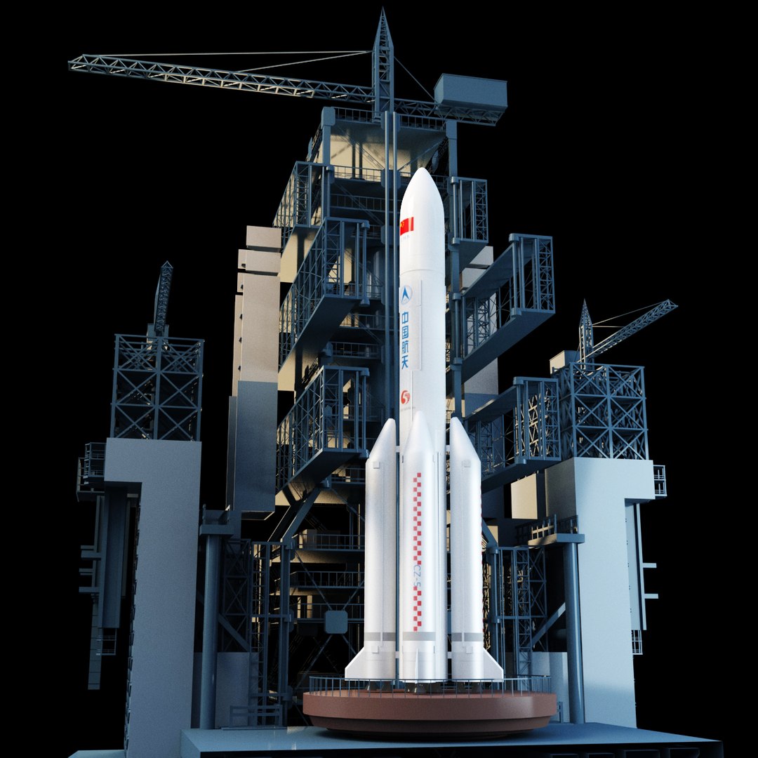 3D rocket tower - TurboSquid 1395719