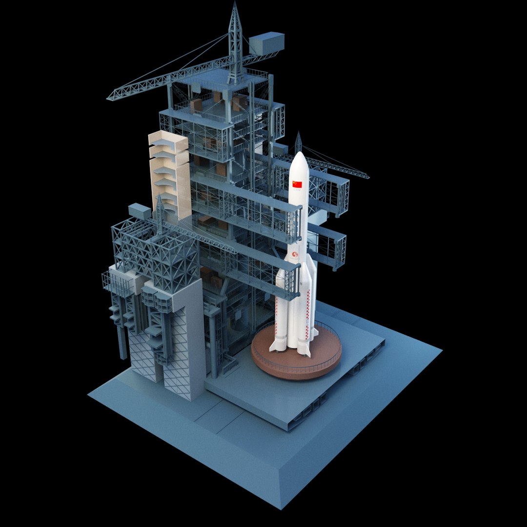 3D rocket tower - TurboSquid 1395719