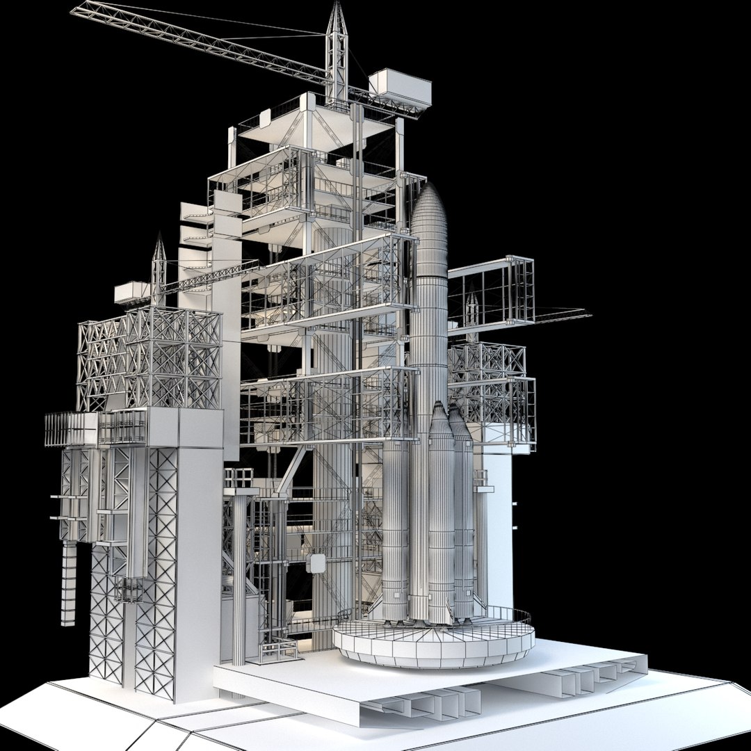 3D rocket tower - TurboSquid 1395719