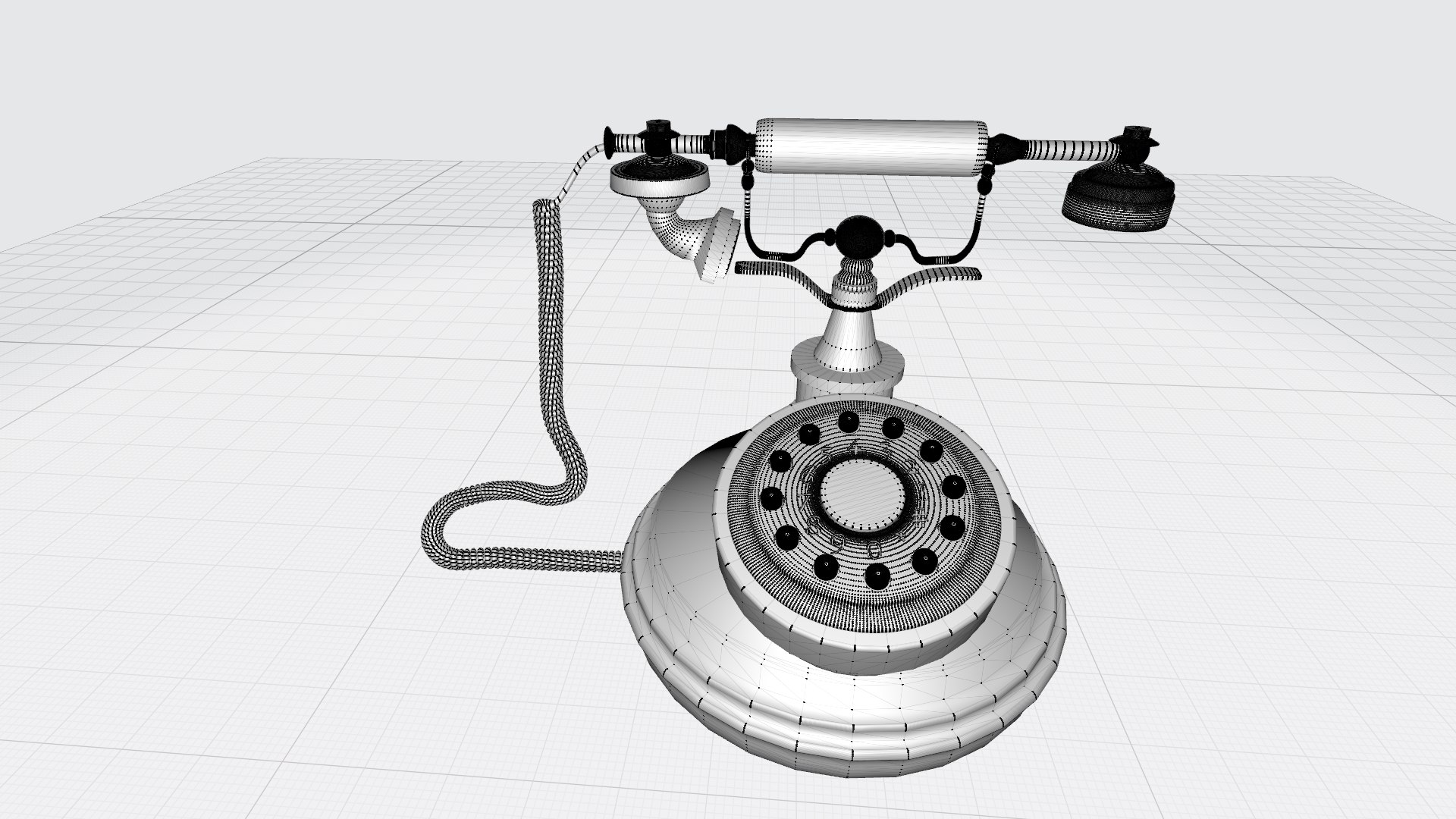 Retro Phone 3D model 3D model - TurboSquid 1728750
