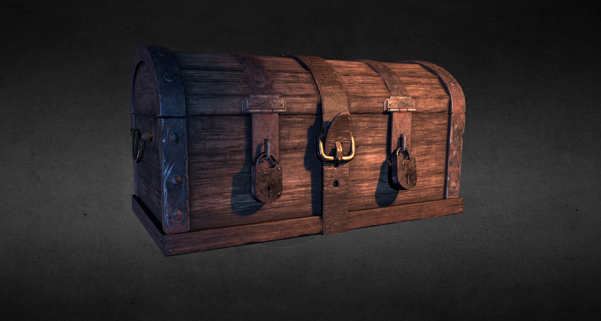 3D Medieval Treasure Chest Model - TurboSquid 1433003