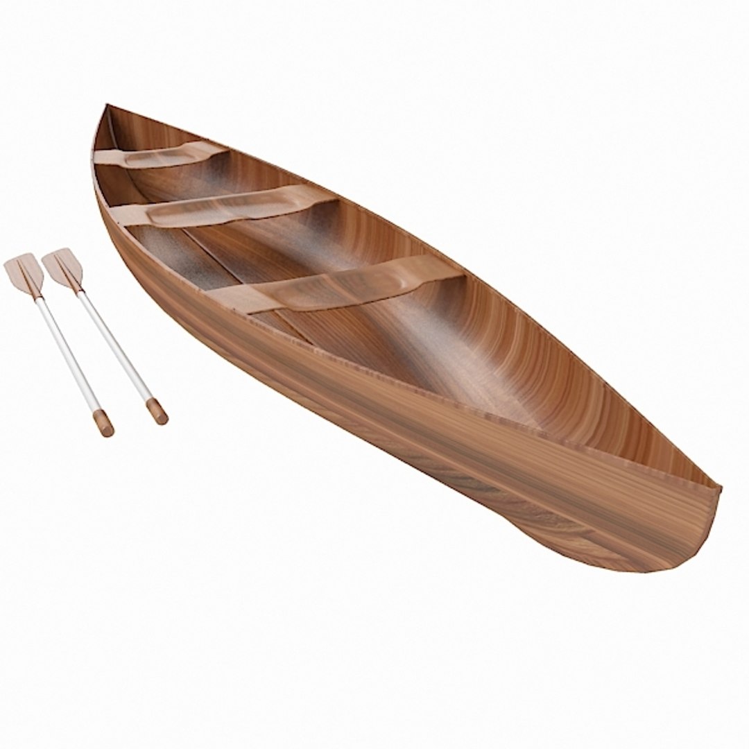 Canoe Boat Model - TurboSquid 1585469