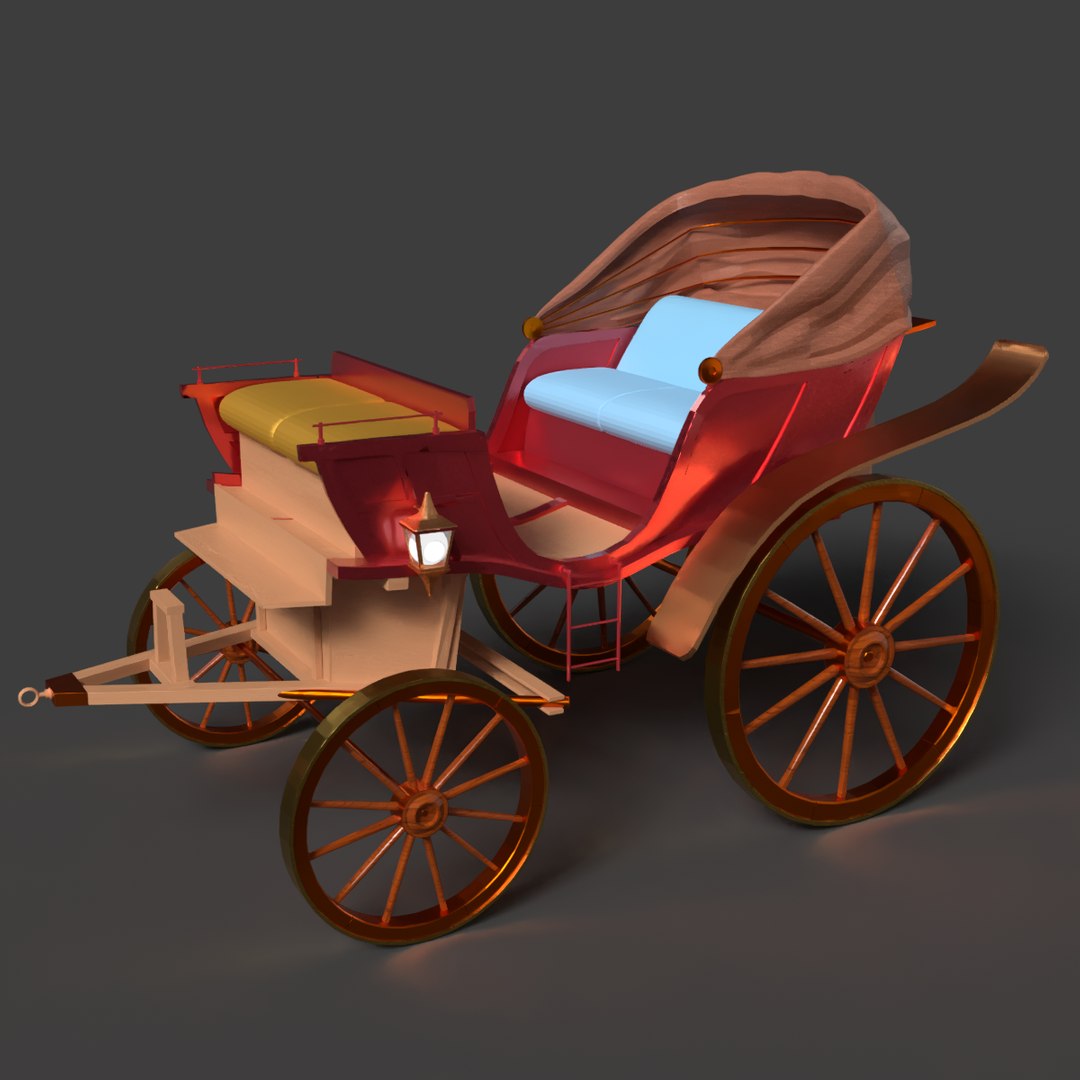 3D Chinese Vintage Buggy - TurboSquid 2398930