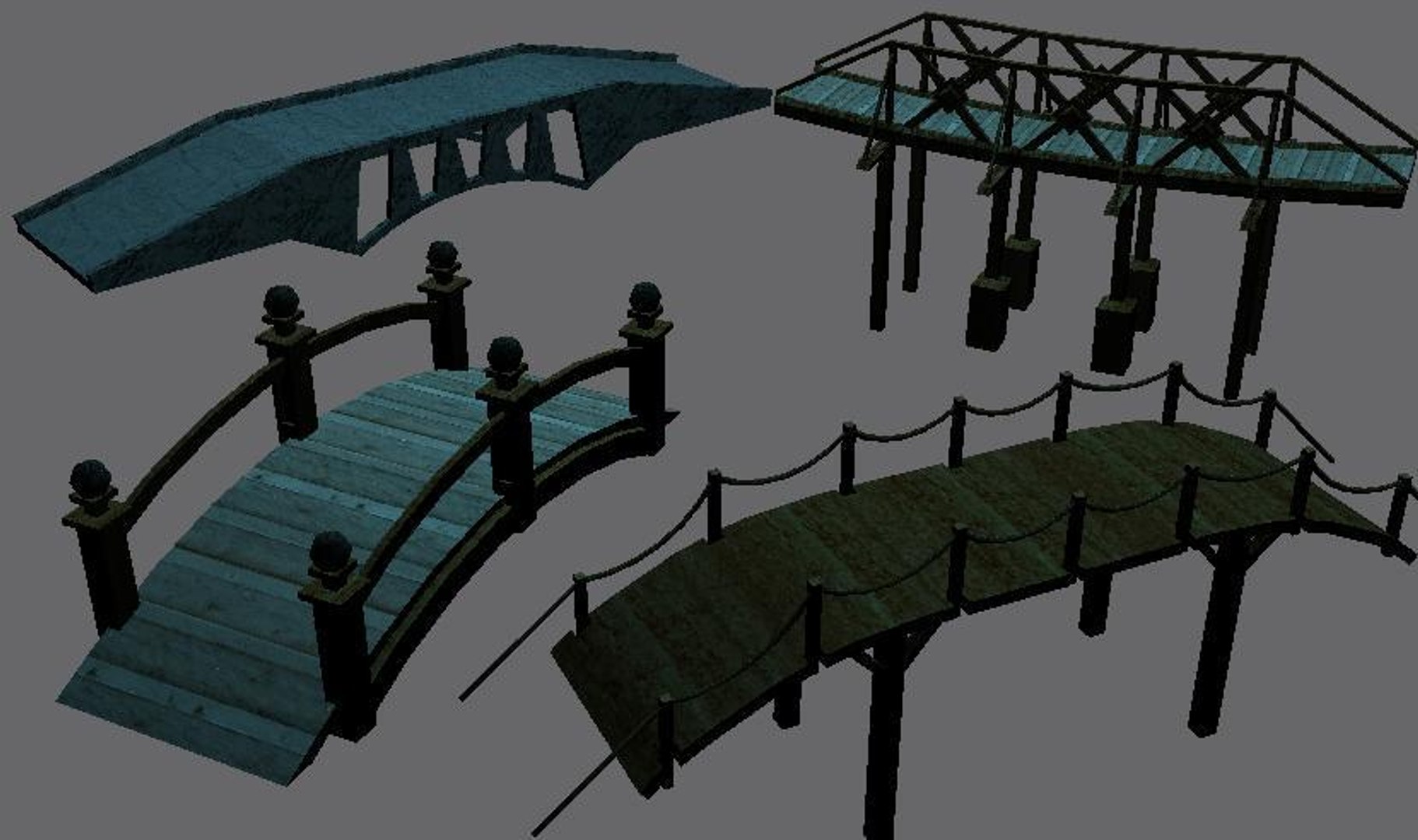 3d bridge pack model