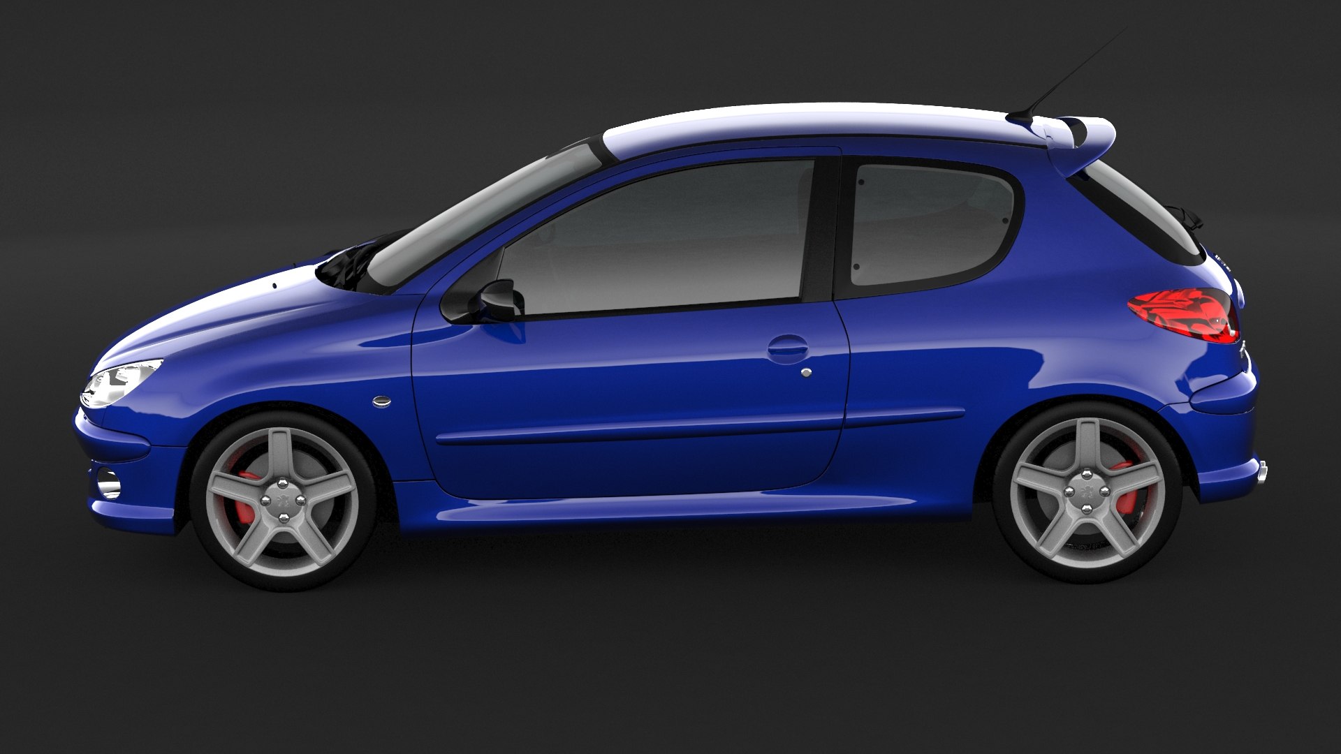 206 Gti Peugeot 3D Model - TurboSquid 1377903