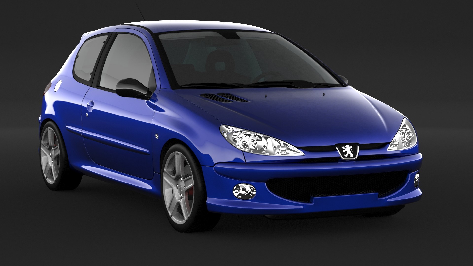 206 Gti Peugeot 3D Model - TurboSquid 1377903