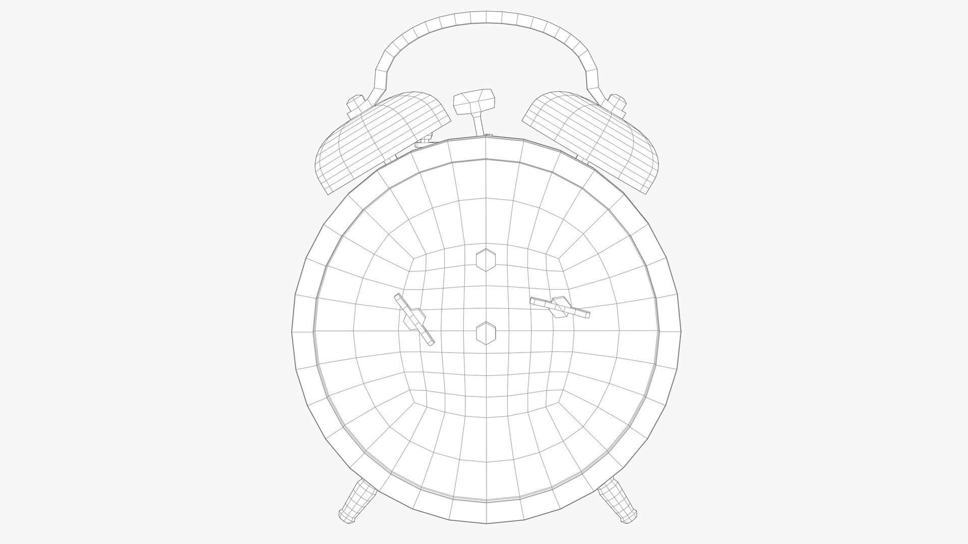 3D Stylized Cartoon Vintage Red Alarm Clock Prop Asset - TurboSquid 2028991