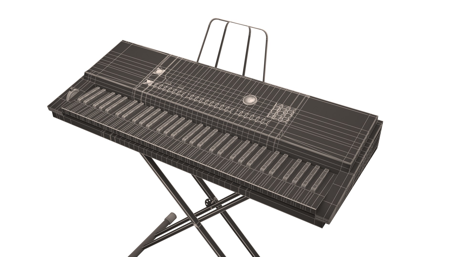 3D Roland Keyboard And Stand - TurboSquid 1853925