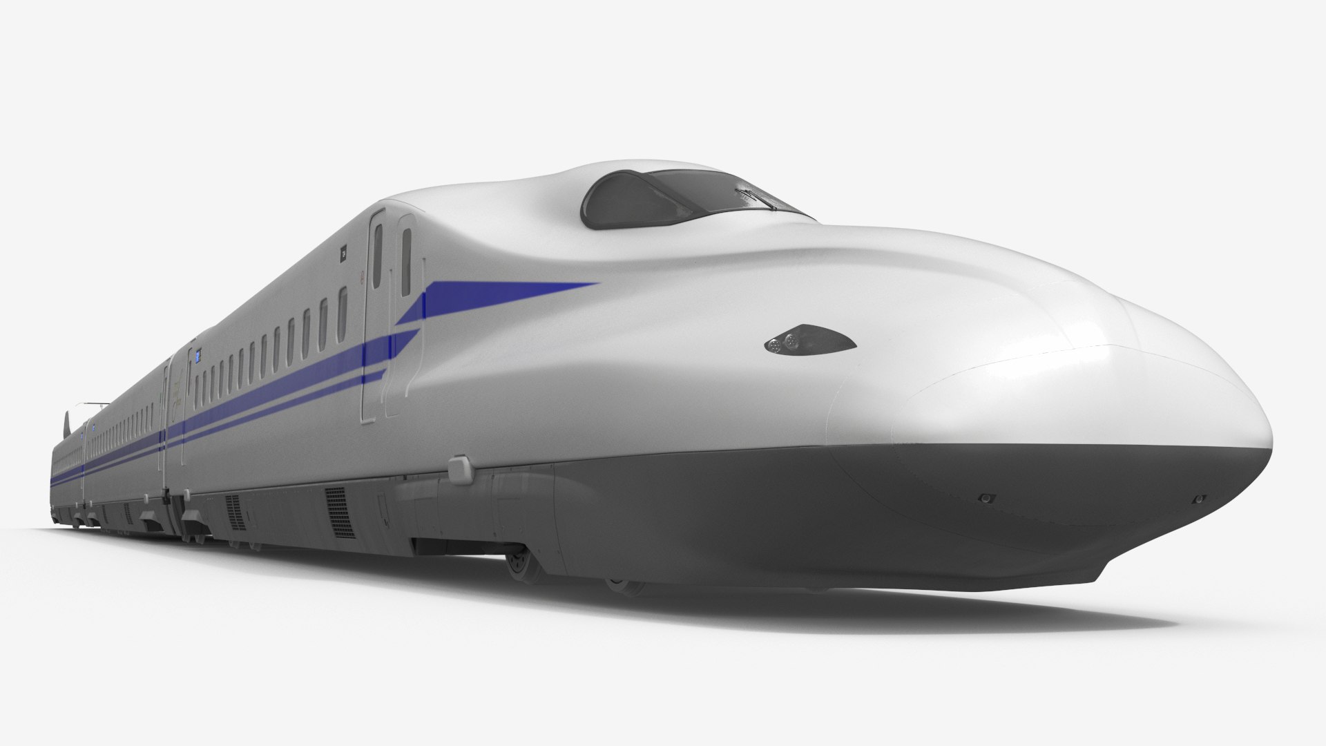3D N700S Shinkansen High Speed Train Simplified - TurboSquid 2474111