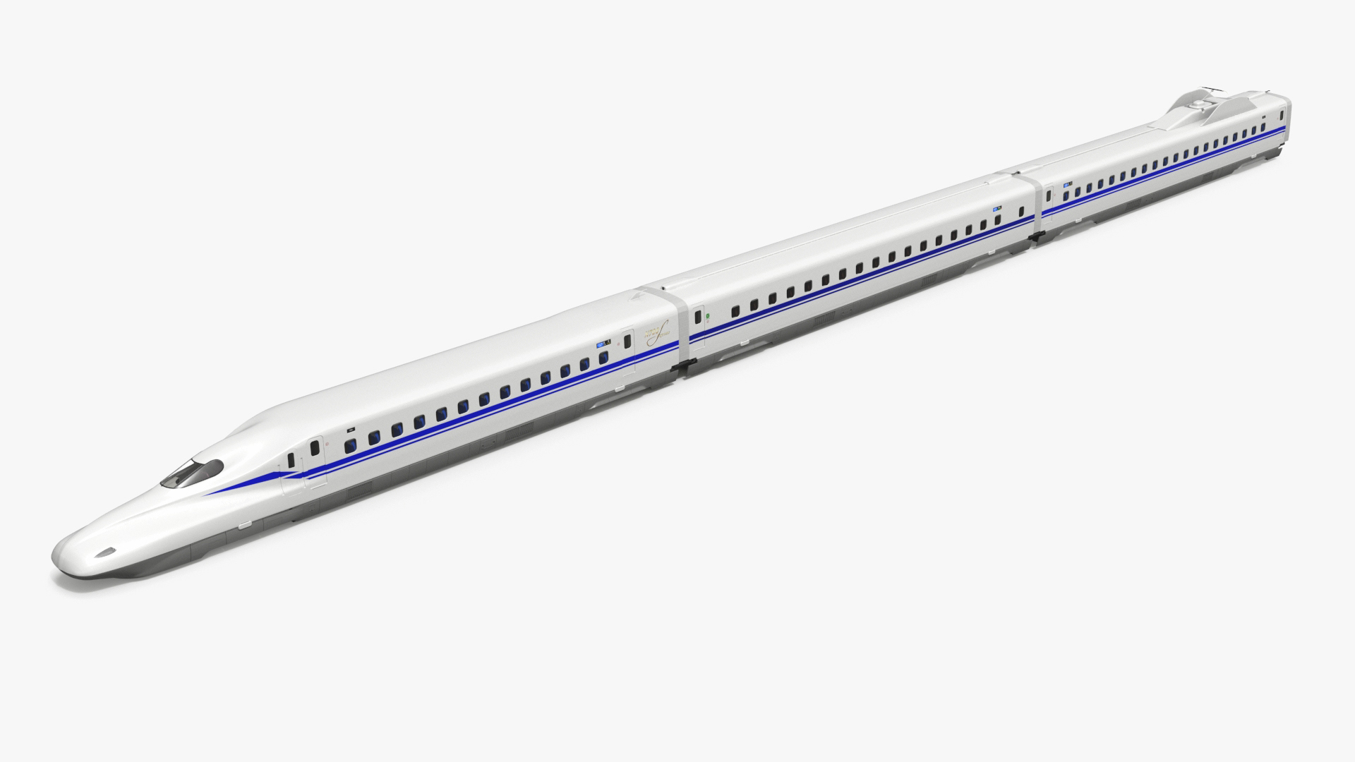 3D N700S Shinkansen High Speed Train Simplified - TurboSquid 2474111