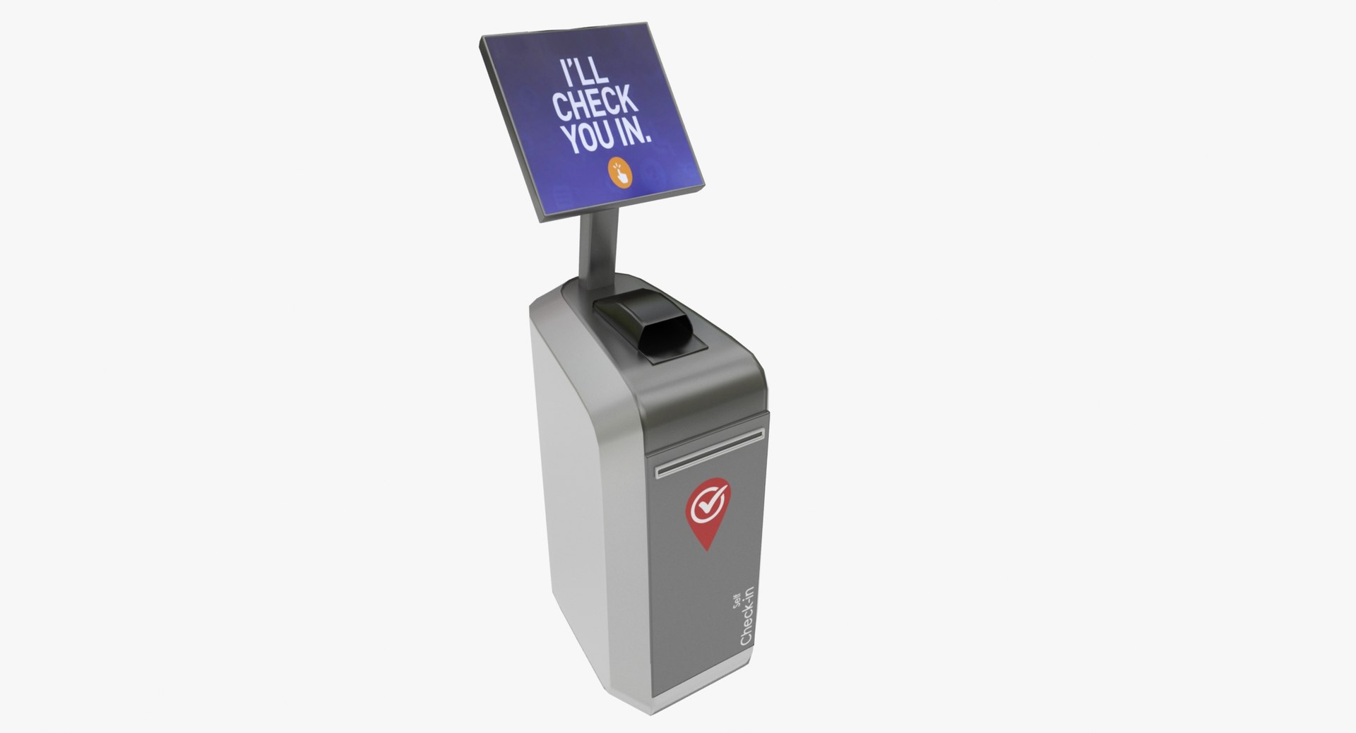 3D Realistic Check-in Kiosk - TurboSquid 1406280