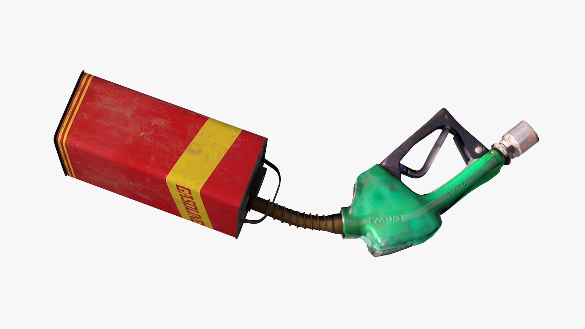 Fuel Can And Gas Nozzle 3D - TurboSquid 2116435