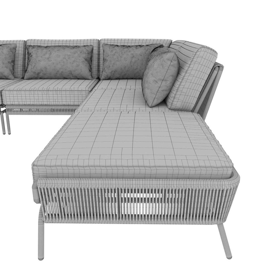 3D Sofa Sectional Model - TurboSquid 1648861