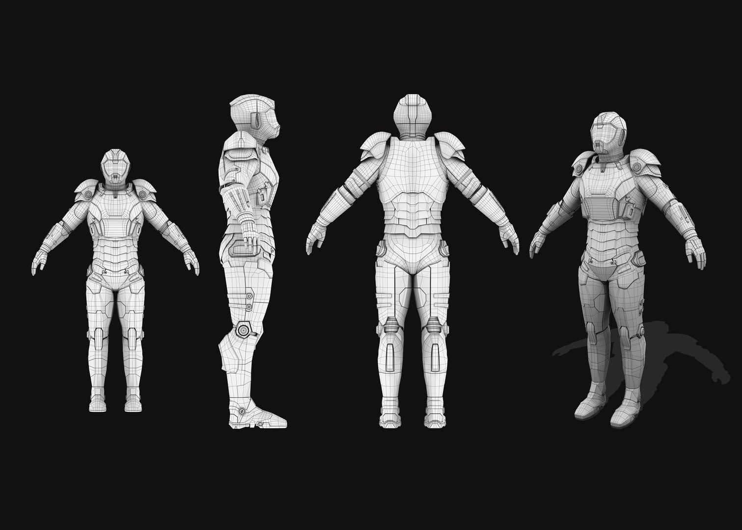 Armor Suit V23 Model - TurboSquid 1919346