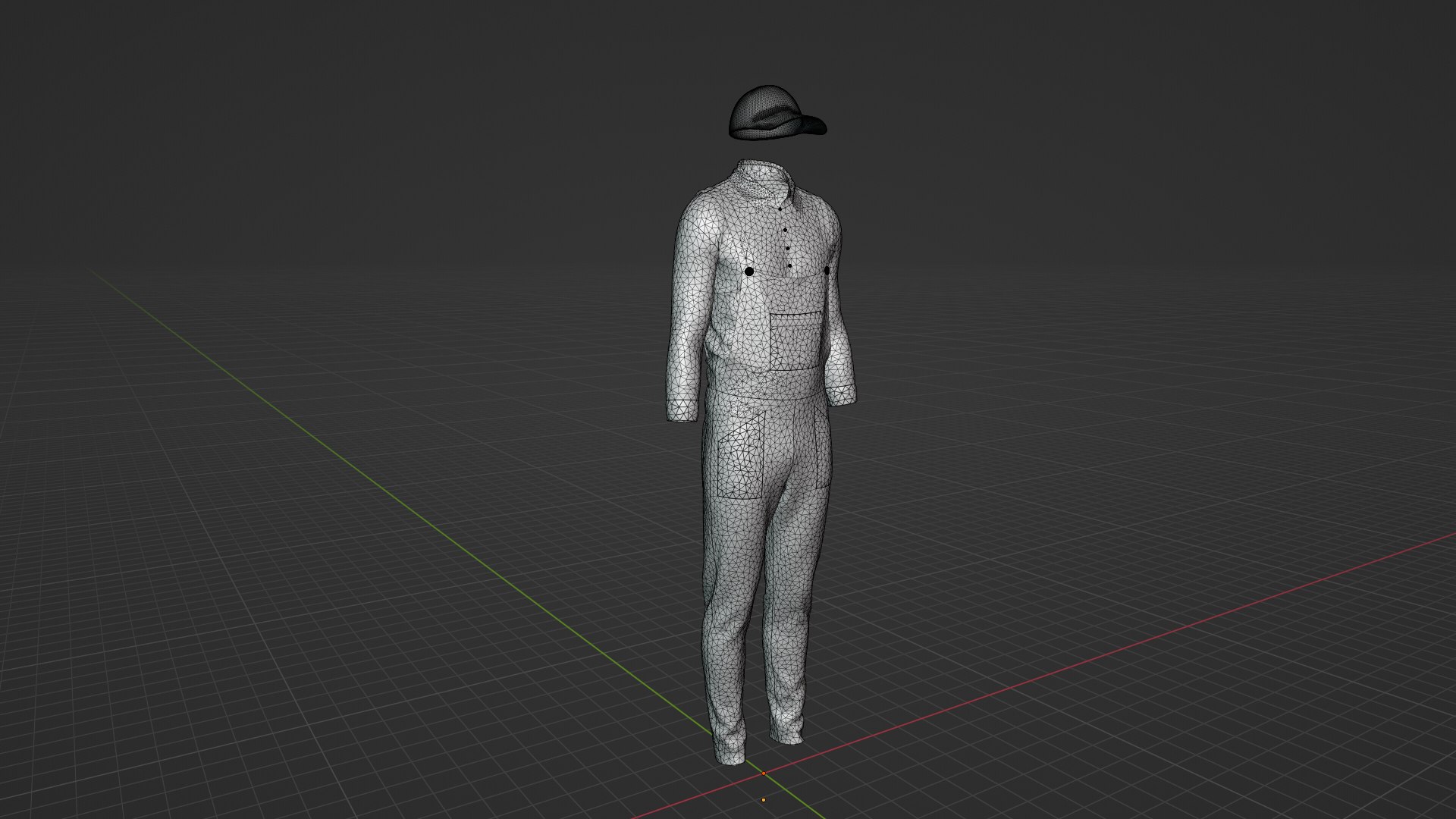 Plumber Costume 3D Model - TurboSquid 1973391