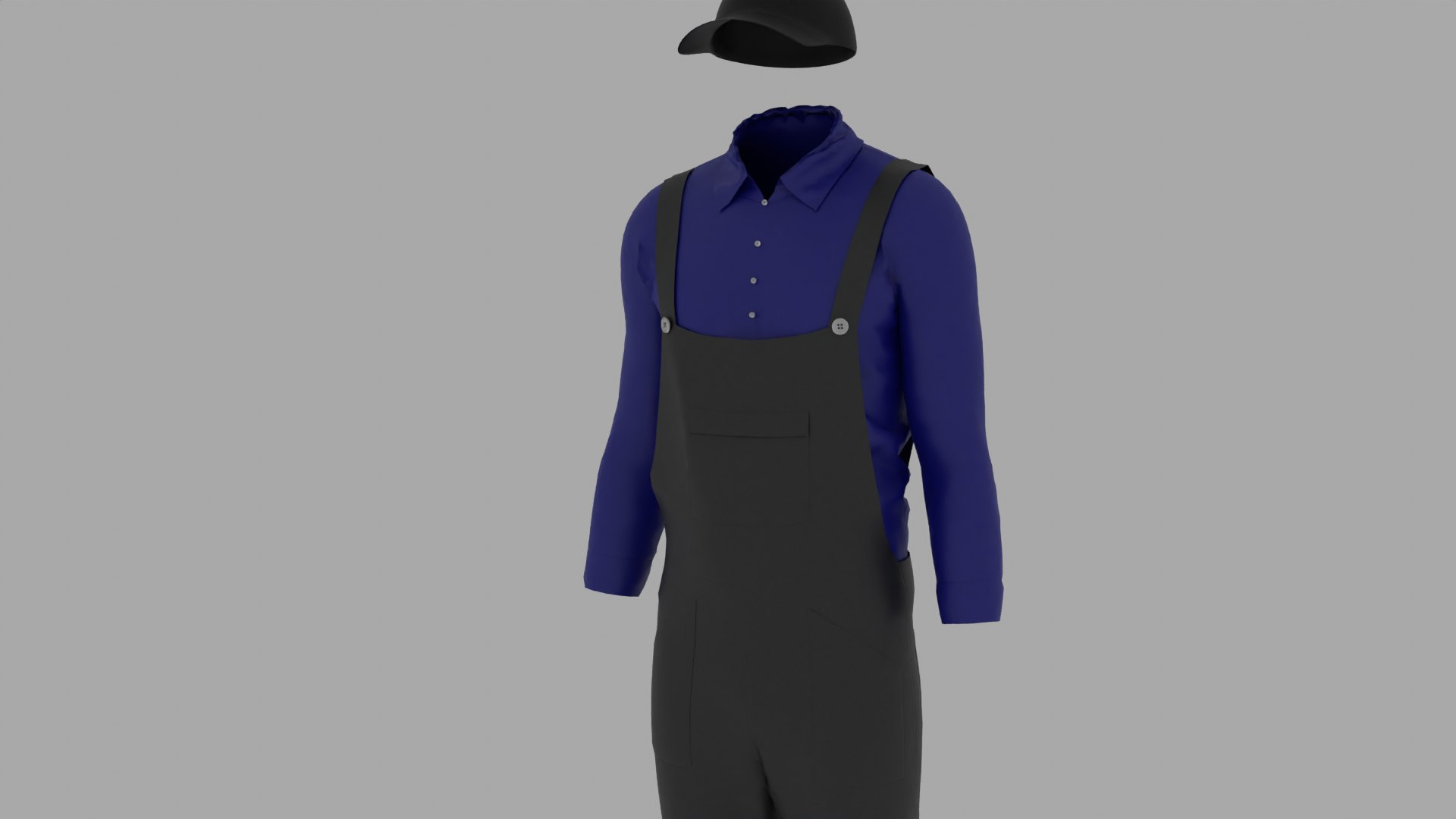 Plumber Costume 3D Model - TurboSquid 1973391