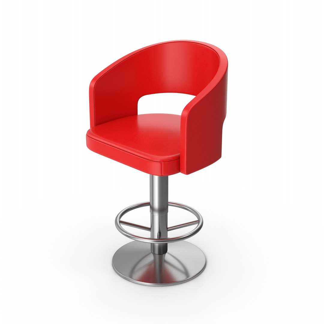3D Red Chair Model - TurboSquid 2328415