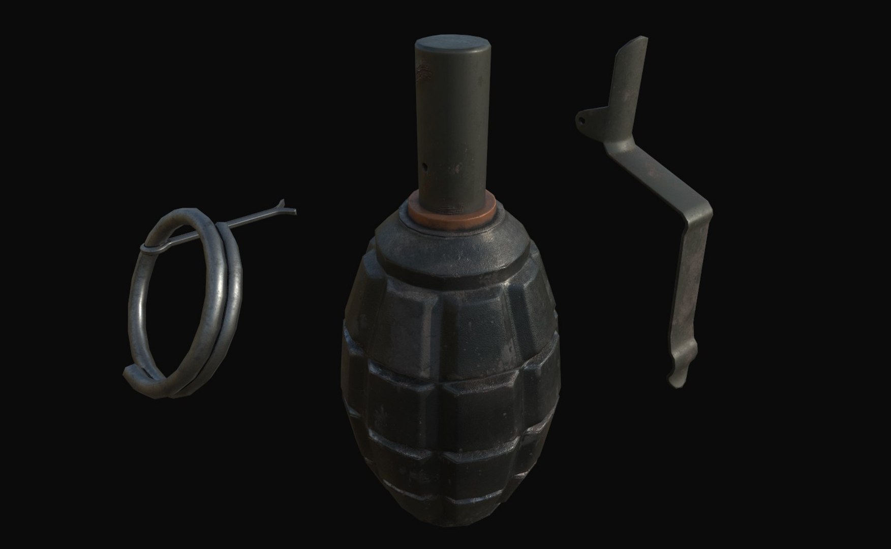3D Model F1 Grenade - TurboSquid 1376899