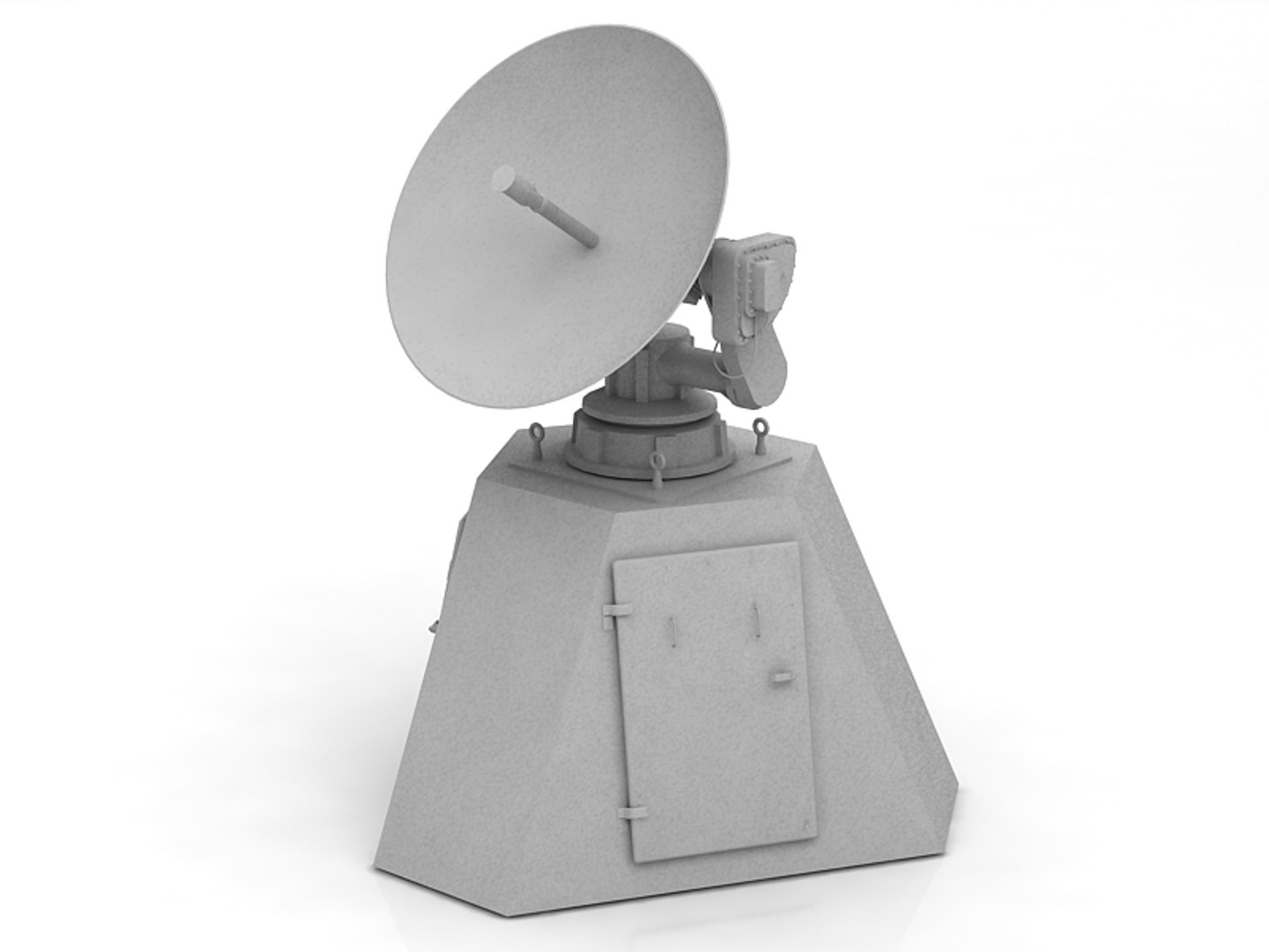 X Band Polarimetric Doppler Mobile Radar 3D 모델 - TurboSquid 1907539