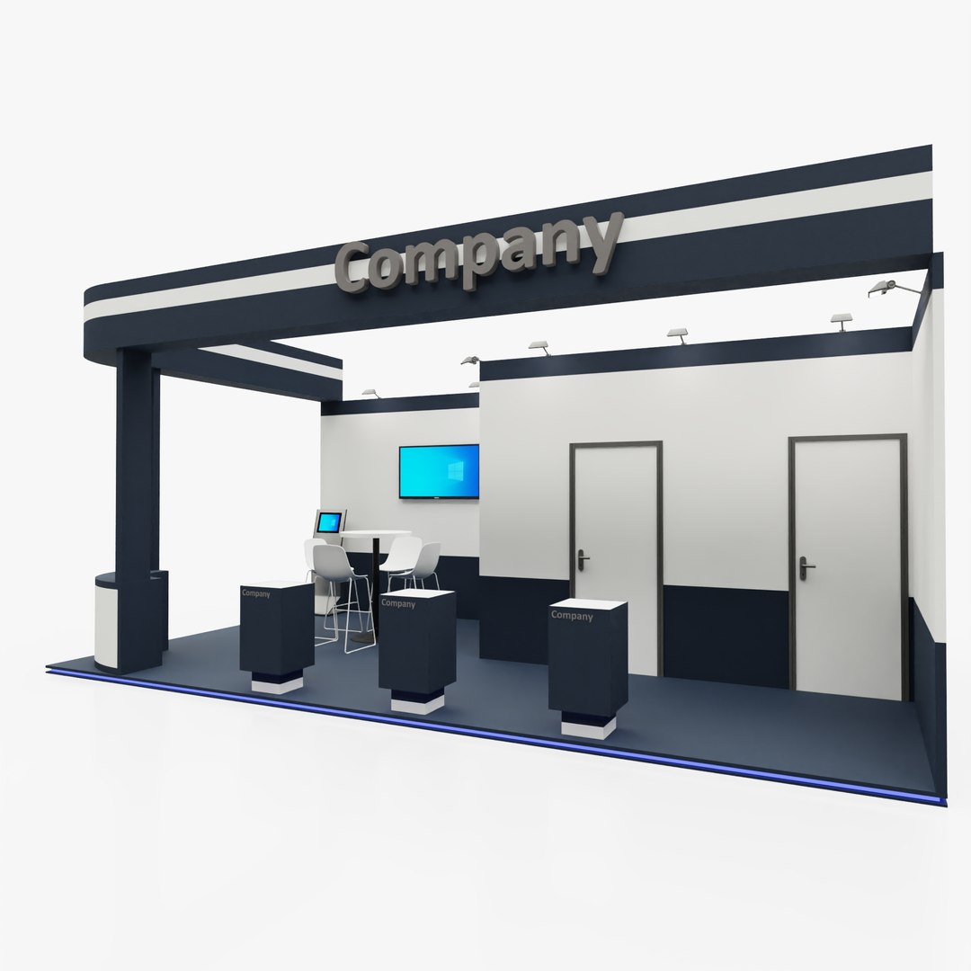 3D Model Exhibition Stand 5 - TurboSquid 1715536