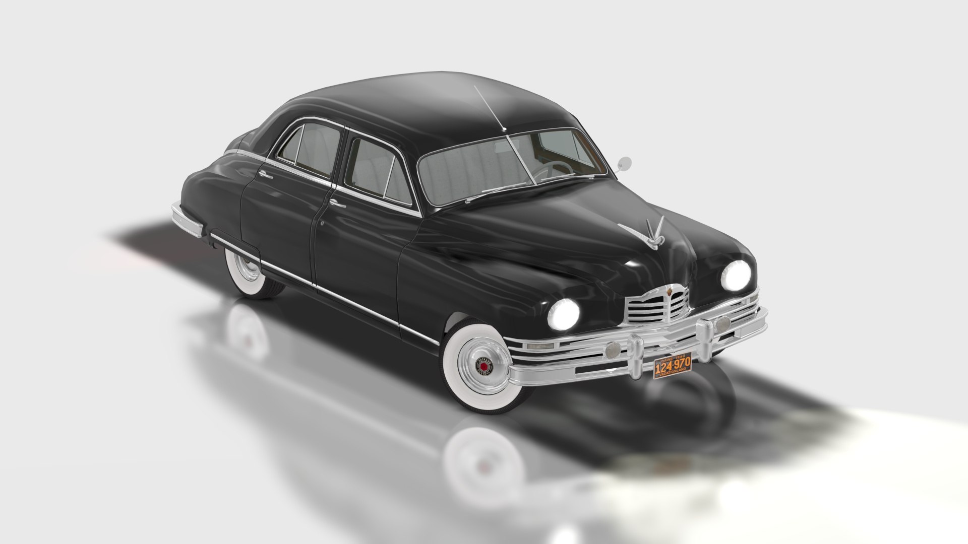 modelo 3d Packard 22nd Eight Club Sedan - 1948 - TurboSquid 1996613